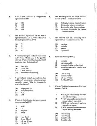 Cape computer science may june 1 unit 1 p1 | PDF | Free Download