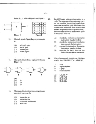 Cape computer science may june 1 unit 1 p1 | PDF | Free Download
