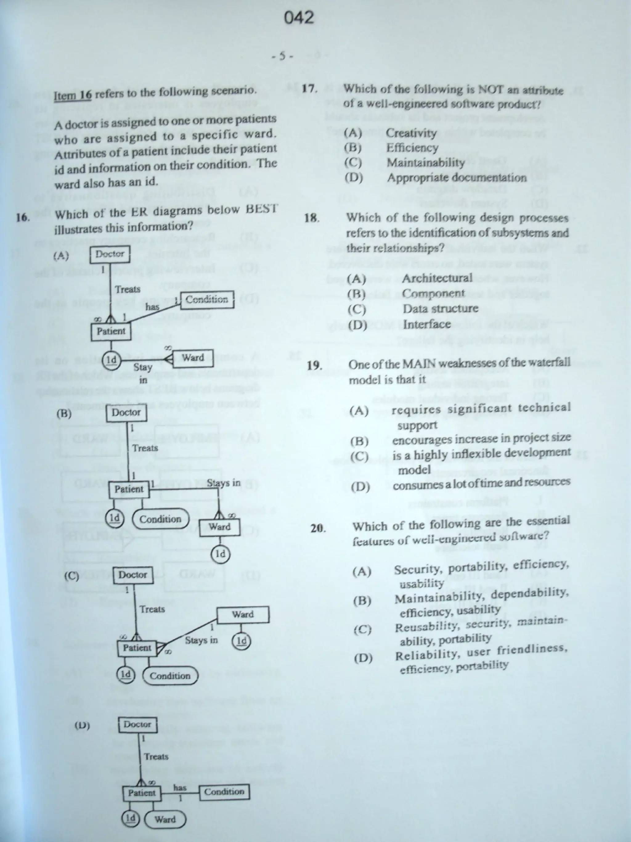CAPE Computer Science Unit 2 Paper 1 - Batch#1 | PDF