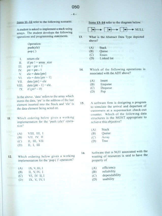 CAPE Computer Science Unit 2 Paper 1 - Batch#2 | PDF
