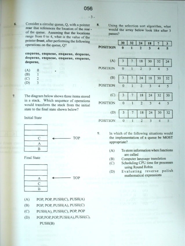 CAPE Computer Science Unit 2 Paper 1 - Batch#3 | PDF