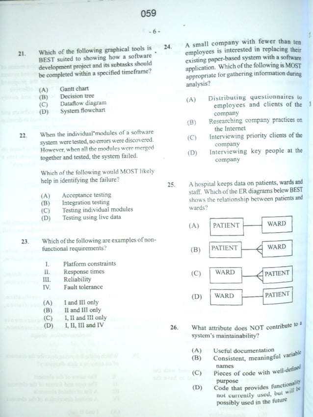 CAPE Computer Science Unit 2 Paper 1 - Batch#3 | PDF