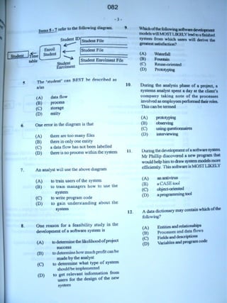 CAPE Computer Science Unit 2 Paper 1 - Batch#6 | PDF