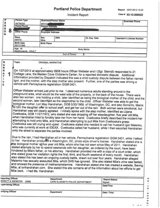 Cape elizabeth police report part 1 | PDF