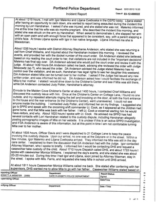 Cape elizabeth police report part 1 | PDF
