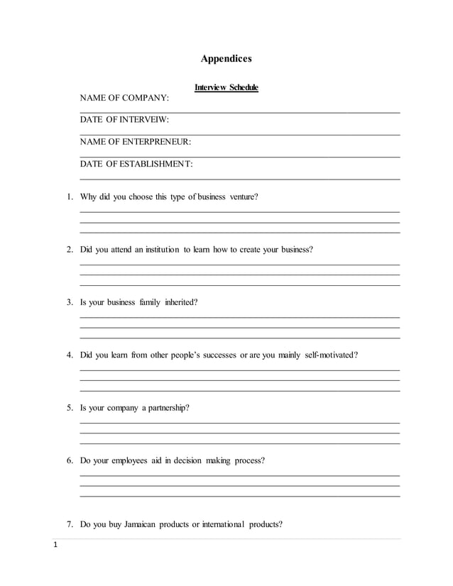 CAPE Entrepreneurship Unit 1 SBA | DOCX | Food Industry | Industries