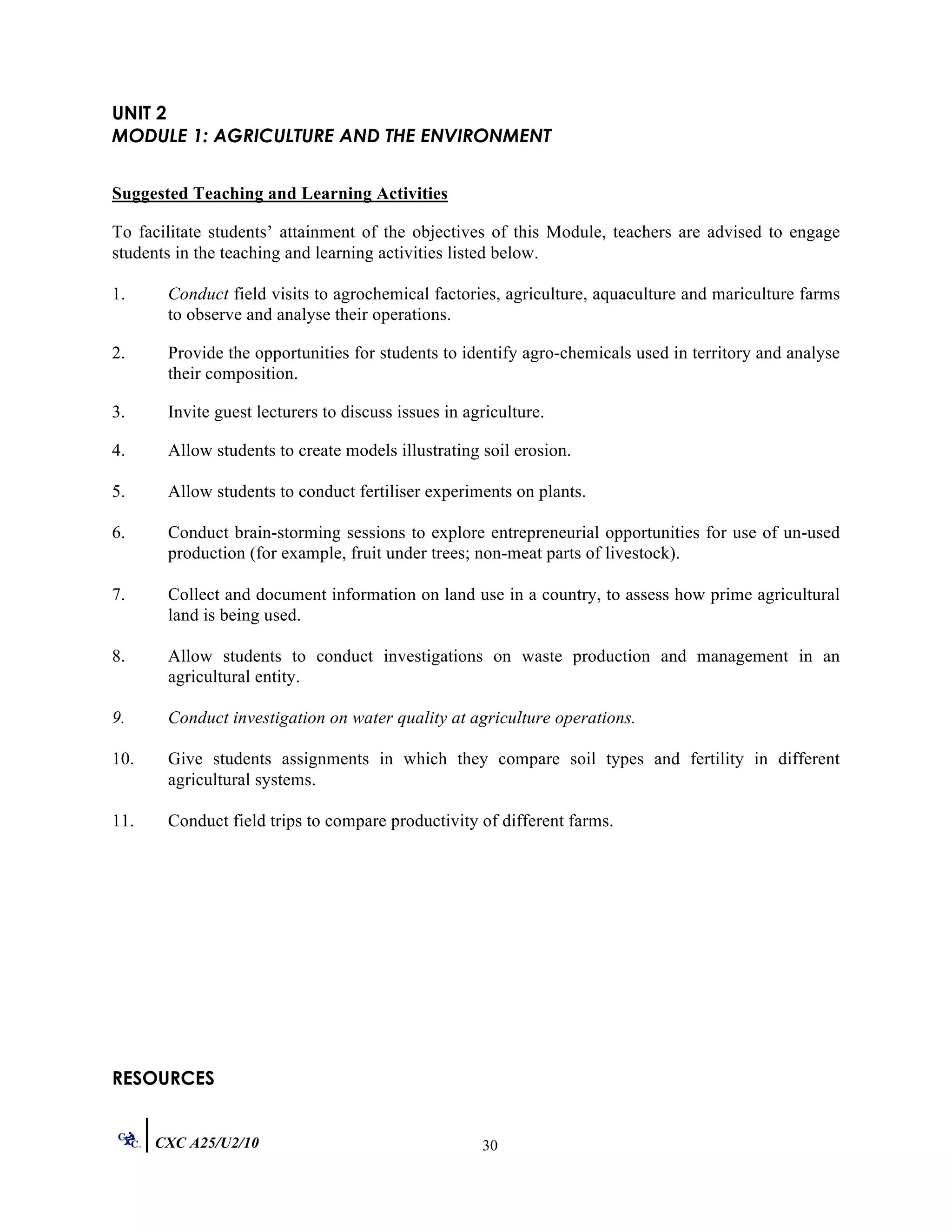 Cape Environmental Science syllabus | PDF