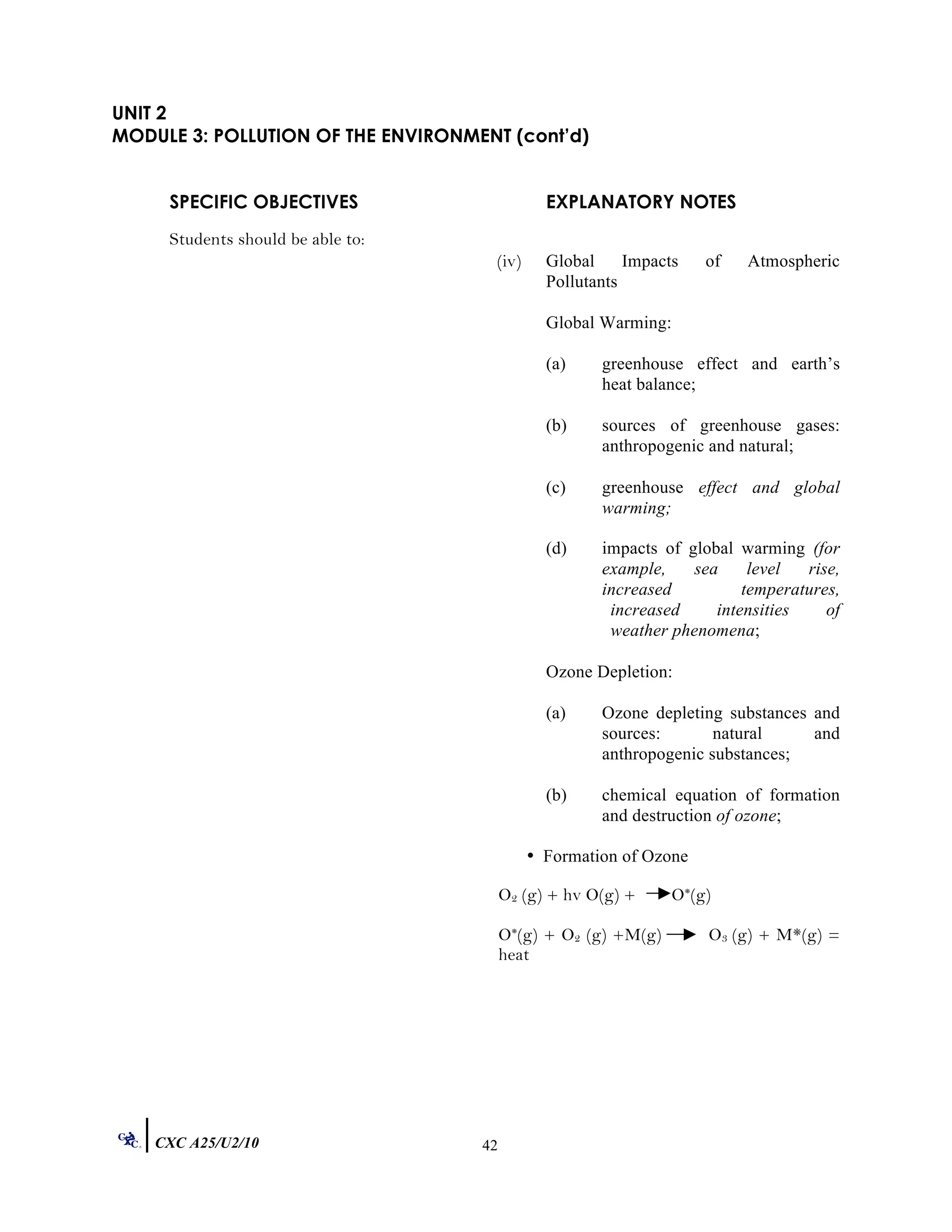 Cape Environmental Science syllabus | PDF