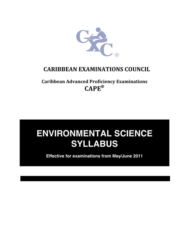 Cape Environmental Science syllabus | PDF | Educational Assessment ...