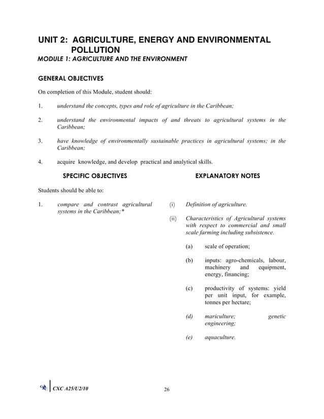 Cape Environmental Science syllabus | PDF | Educational Assessment ...