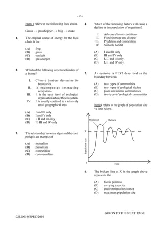 Cape Environmental Science syllabus | PDF