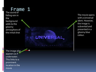 Cape fear 9 frame analysis | PPTX | Movies | Entertainment