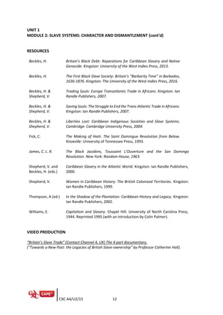 CAPE® History Syllabus, Specimen Paper, Mark Scheme and Subject Reports.pdf