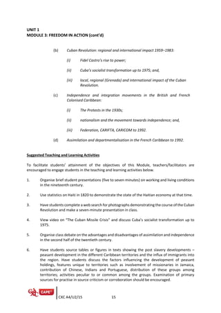 CAPE® History Syllabus, Specimen Paper, Mark Scheme and Subject Reports.pdf