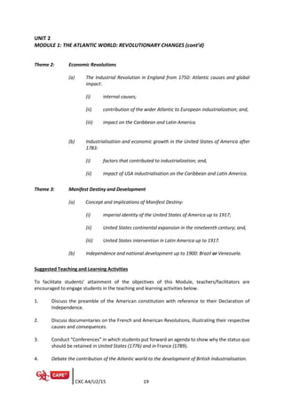 CAPE® History Syllabus, Specimen Paper, Mark Scheme and Subject Reports.pdf