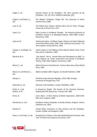 CAPE® History Syllabus, Specimen Paper, Mark Scheme and Subject Reports.pdf