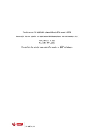 CAPE® History Syllabus, Specimen Paper, Mark Scheme and Subject Reports.pdf