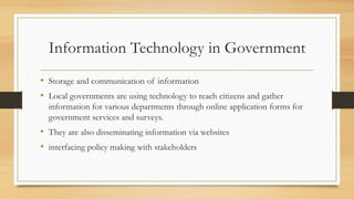 The impact of information technology on society | PPTX