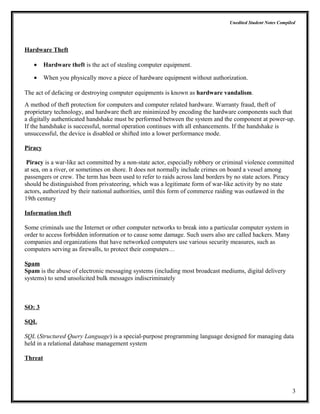Cape it unit 2 module 3 unedited students notes (compiled from internet ...