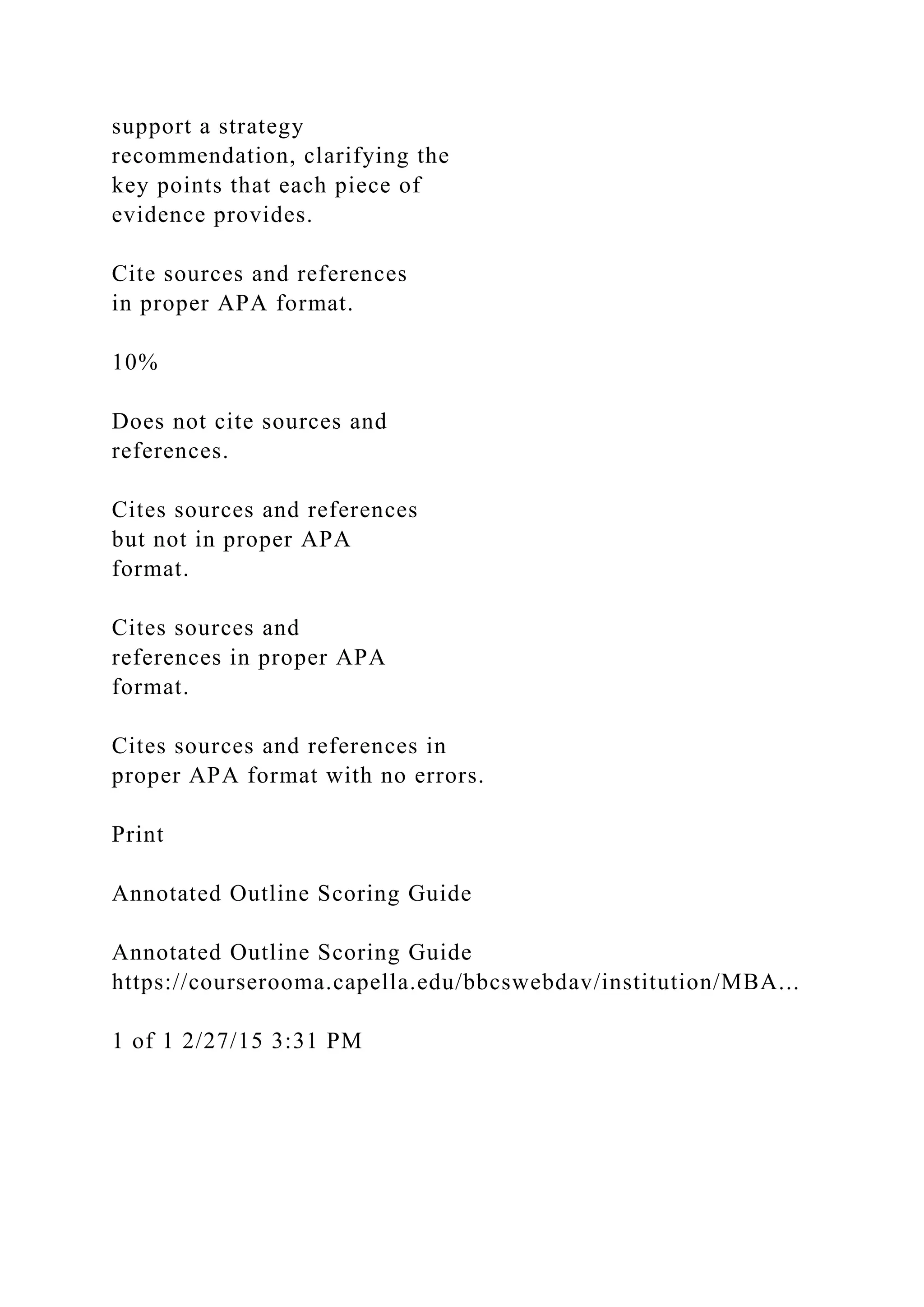 Capella University Writing Center May 2007 Dev.docx | Science