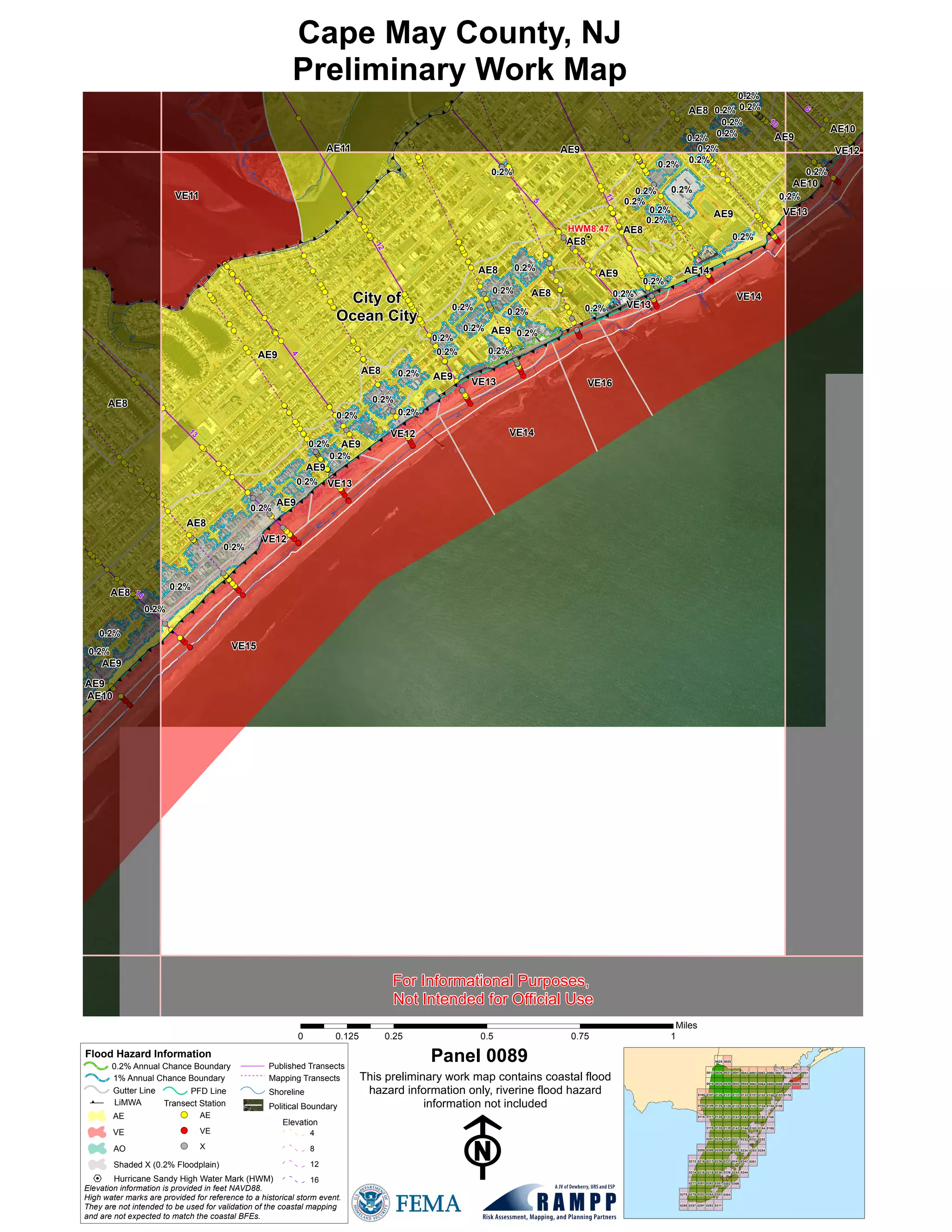 Ocean City FEMA preliminary work map 3 | PDF