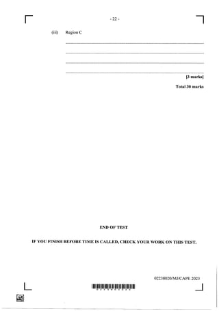 Cape Physics 2023 U2 P2 Pdf