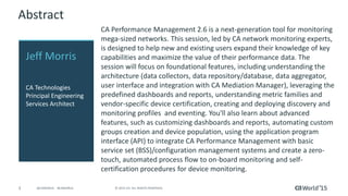 CA Performance Management 2.6 Deep Dive | PDF
