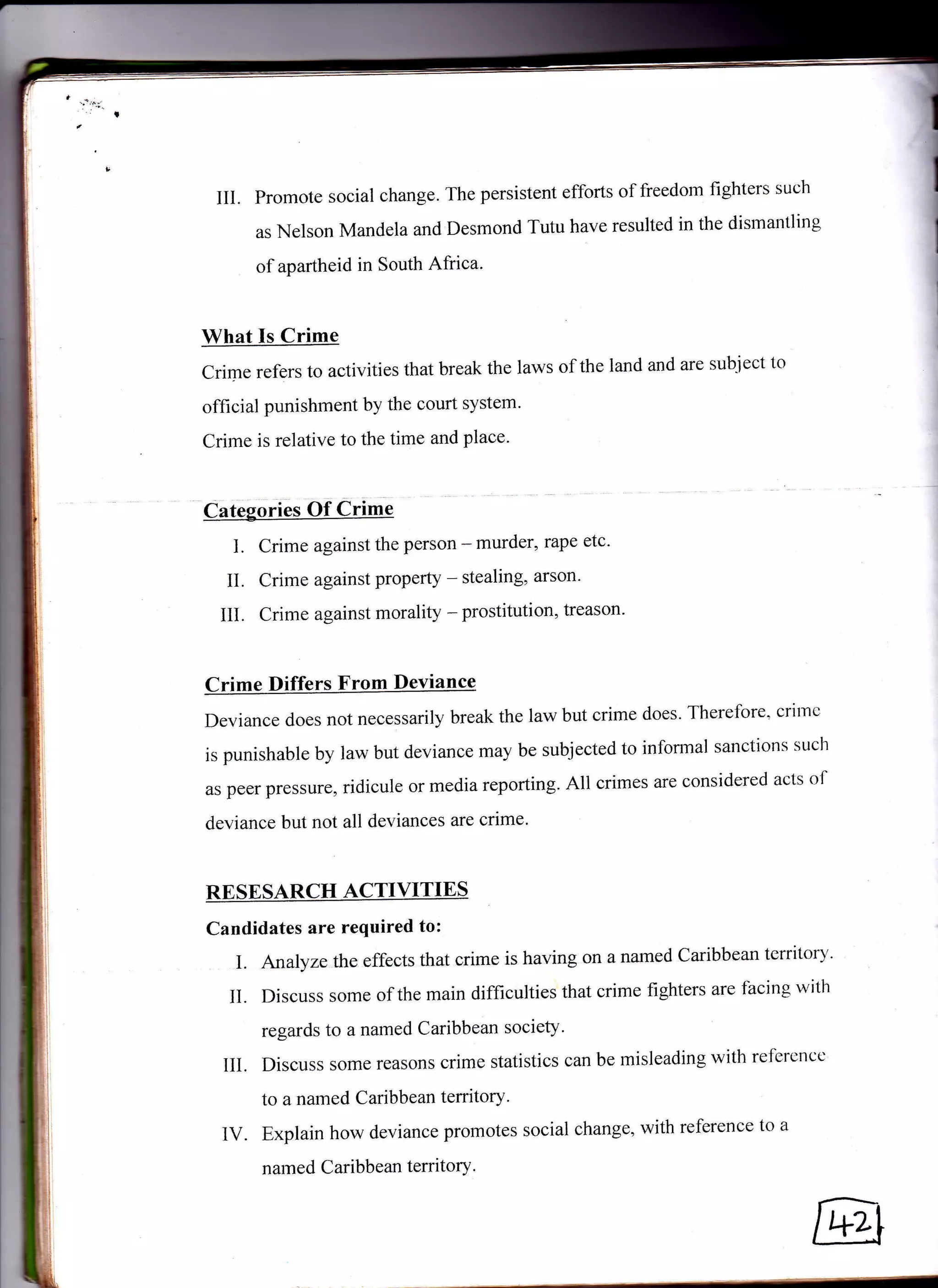 Cape Sociology Unit 2 Study Guide | PDF | Science