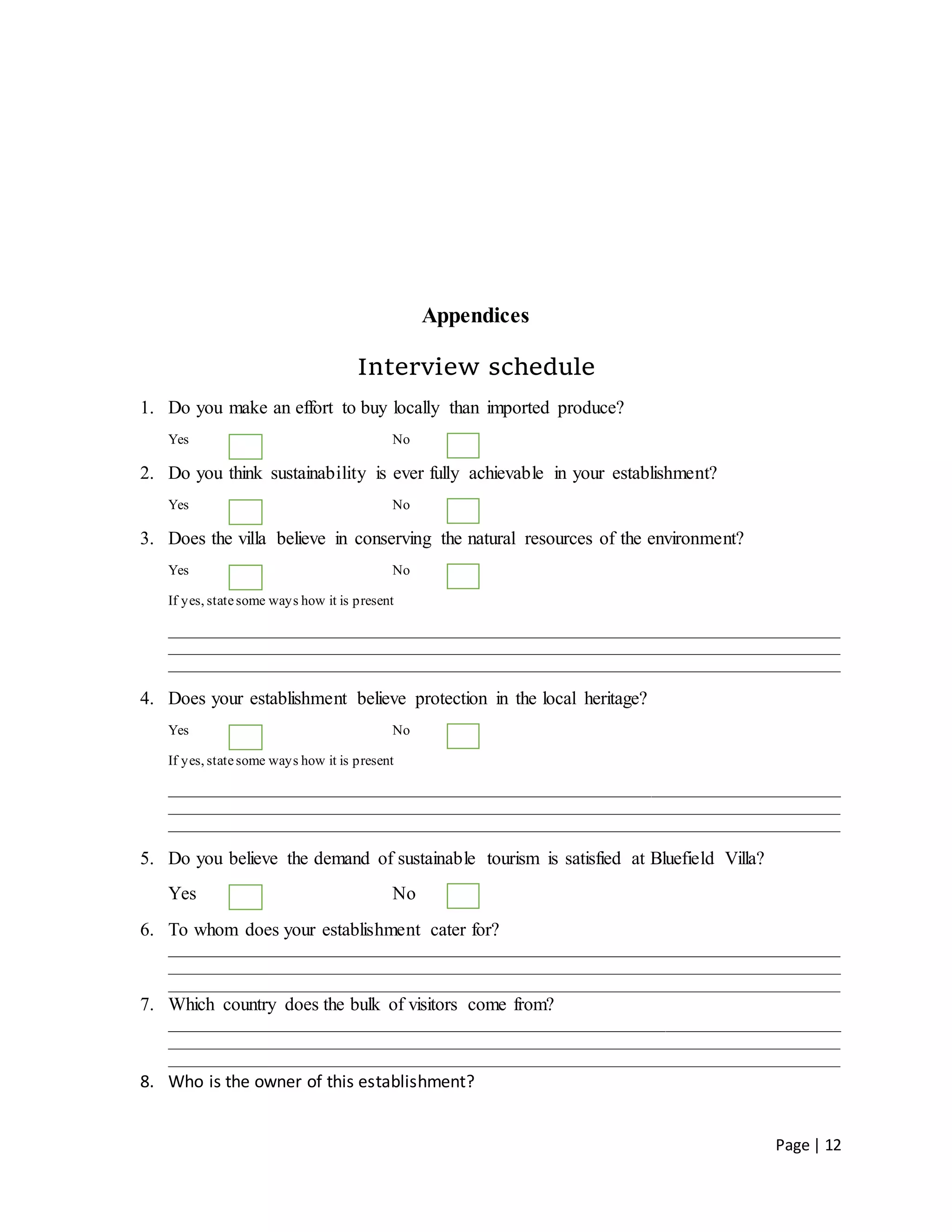 CAPE Tourism Unit 1 SBA | DOCX