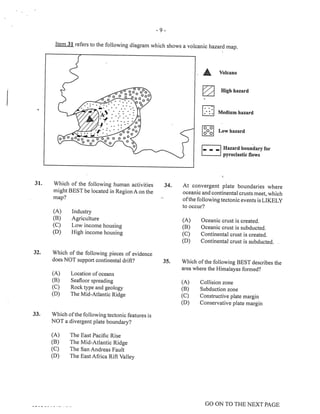 CAPE GEOGRAPHY UNIT 1 PAST PAPER - 2018 | PDF