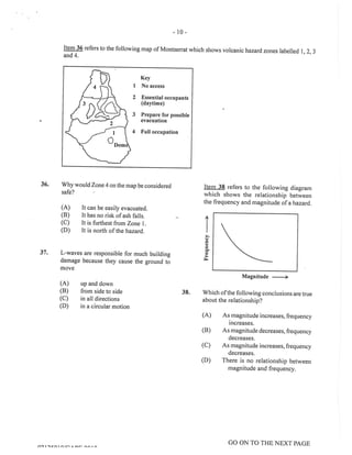 CAPE GEOGRAPHY UNIT 1 PAST PAPER - 2018 | PDF