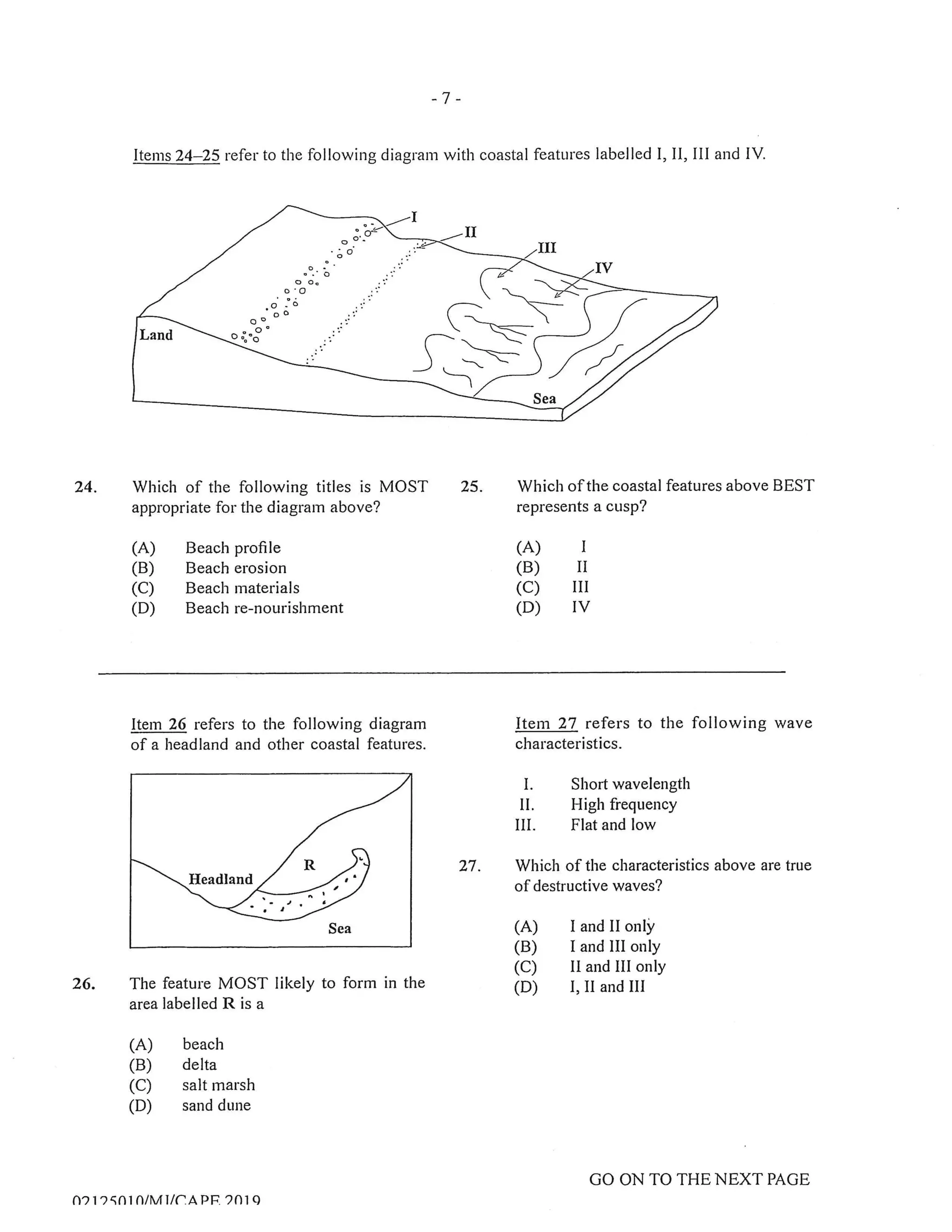 CAPE GEOGRAPHY UNIT 1 PAST PAPER - 2018 | PDF