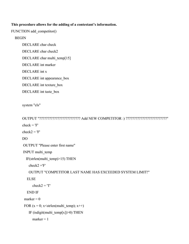 CAPE Unit1 Computer Science IA Sample .pdf | Programming Languages | Computing