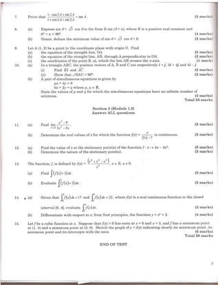 Cape pure math unit 1 past papers | DOCX