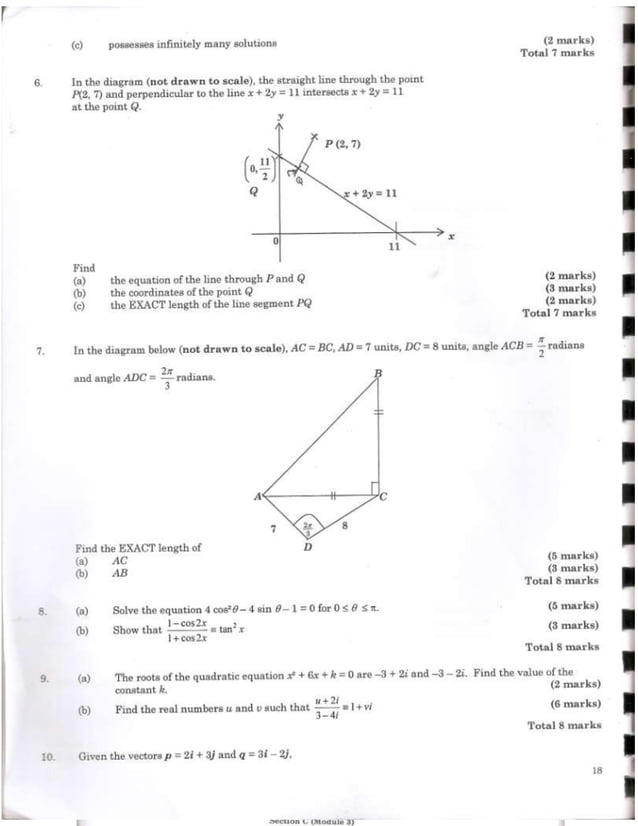 Cape pure math unit 1 past papers