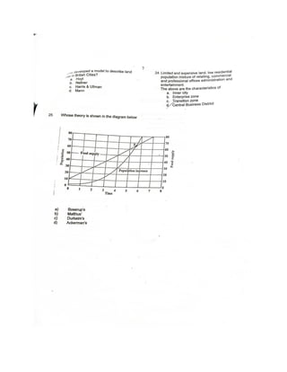 Practice multiple choice past paper for CAPE UNIT 1 Geography | PDF