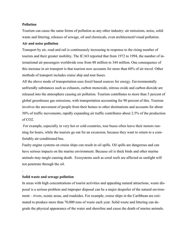 Cape GEOGRAPHY UNIT 2 - MODULE 2 - TOURISM | PDF | Travel Locations ...