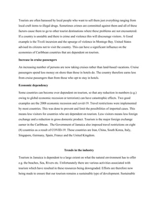 Cape GEOGRAPHY UNIT 2 - MODULE 2 - TOURISM | PDF