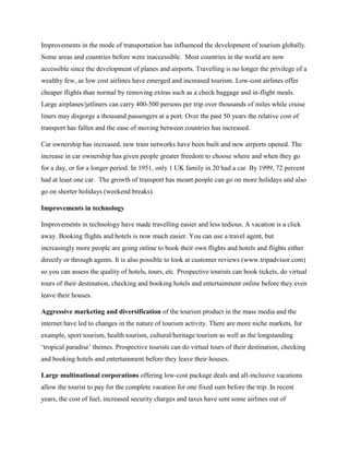 Cape GEOGRAPHY UNIT 2 - MODULE 2 - TOURISM | PDF