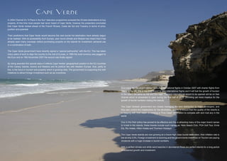 Cape Verde New Projectos Ecossistemas | PDF