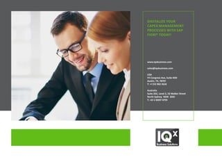 SAP CAPEX Solution: IQX E-Book | PDF