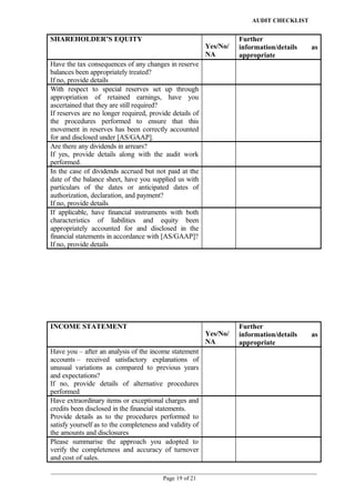 Capex audit checklist | DOC