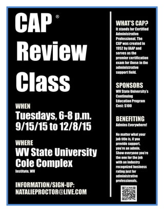 CAP Review Class | PDF