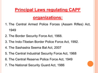 Central Armed Police Forces and CPOs.pptx