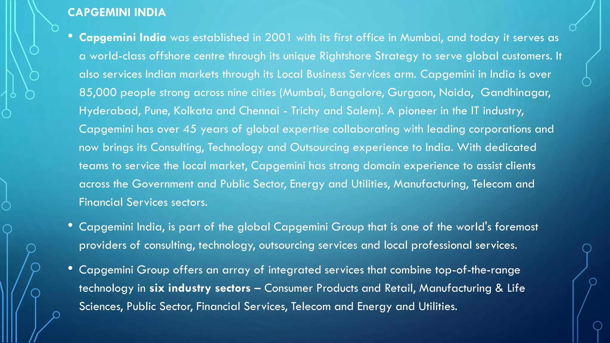 Capgemini - Case Study | PDF