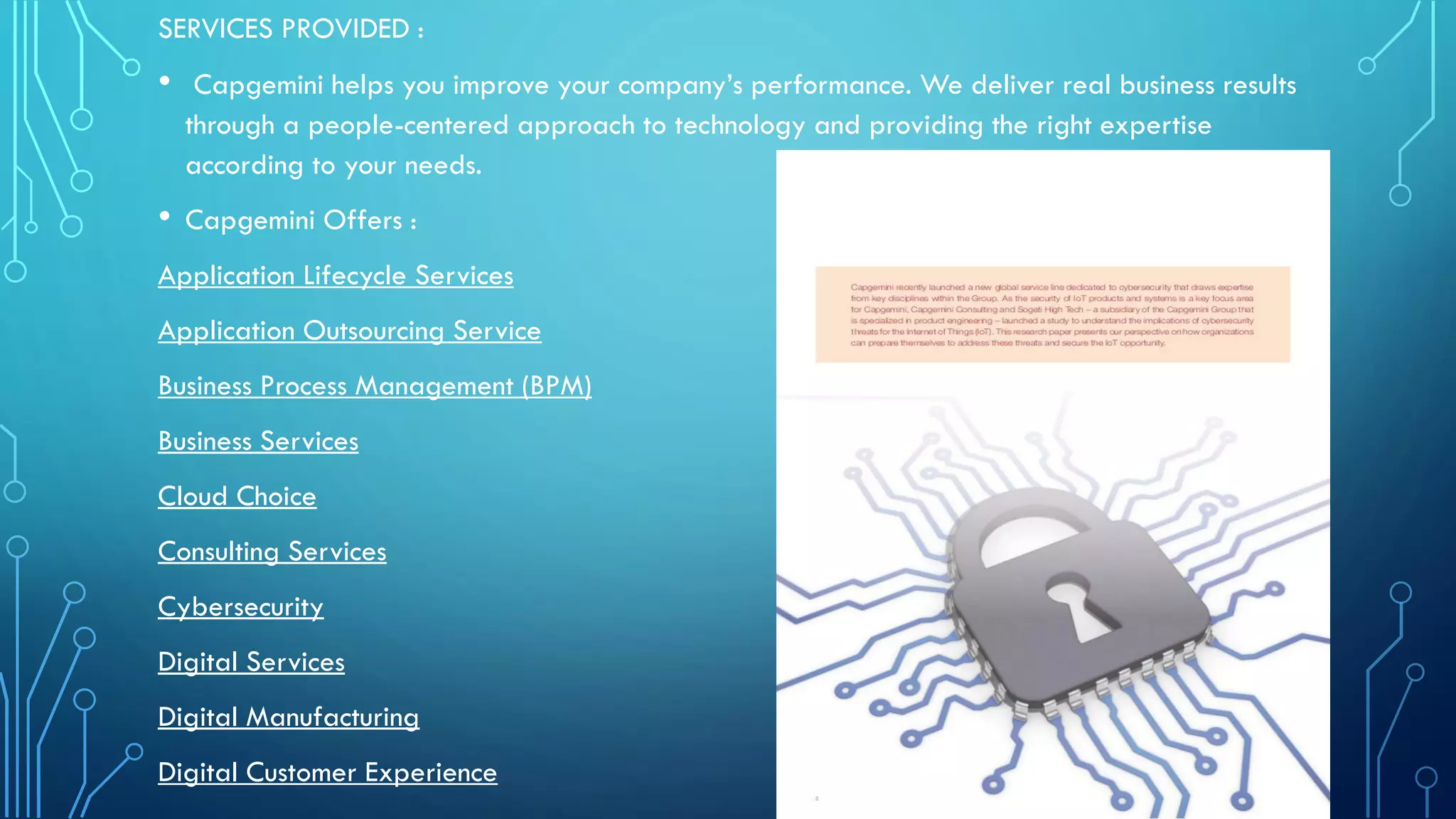 Capgemini - Case Study | PDF