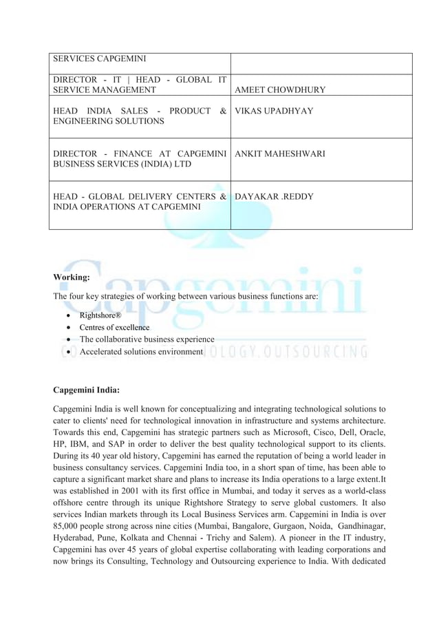 Capgemini | PDF | Large Business | Business