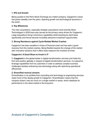 Capgemini Technology Share Price - Buy Sell Unlisted Share | PDF