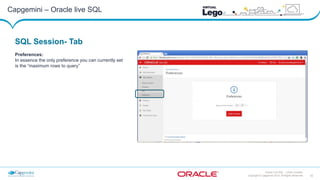 Capgemini oracle live-sql | PPTX