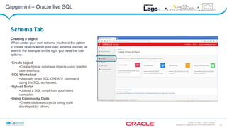 Capgemini oracle live-sql | PPTX